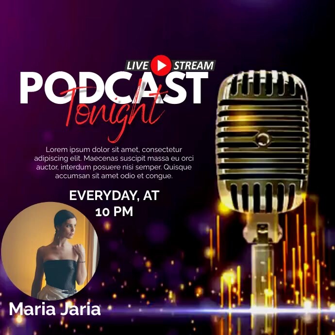 podcast video Template | PosterMyWall