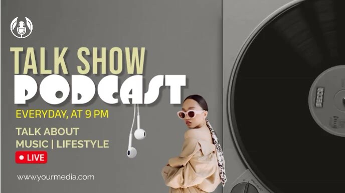 podcast video Template | PosterMyWall