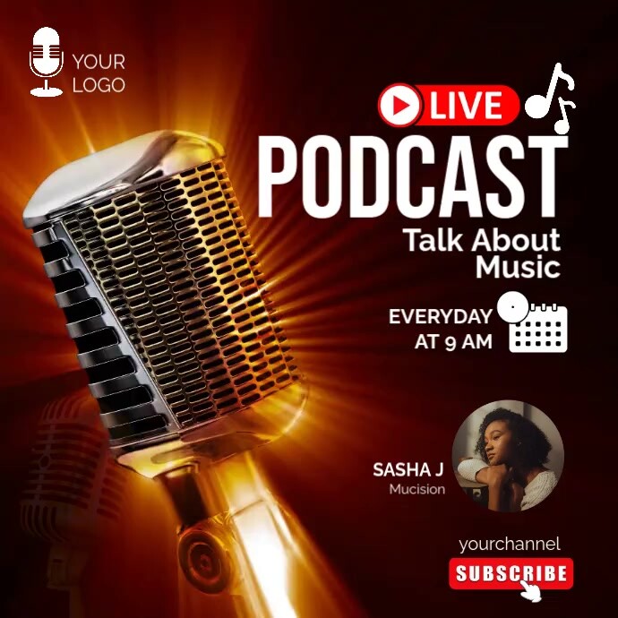 podcast video Template | PosterMyWall