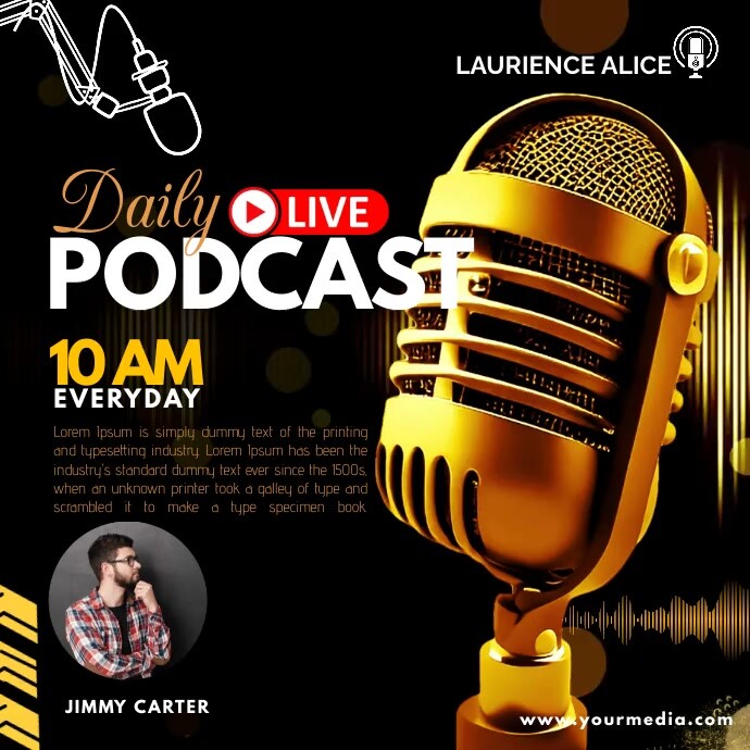 podcast video Template | PosterMyWall