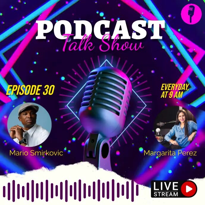 Podcast video Template | PosterMyWall