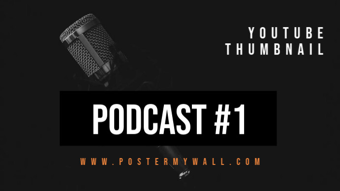 Podcast Youtube Thumbnail Templat | PosterMyWall