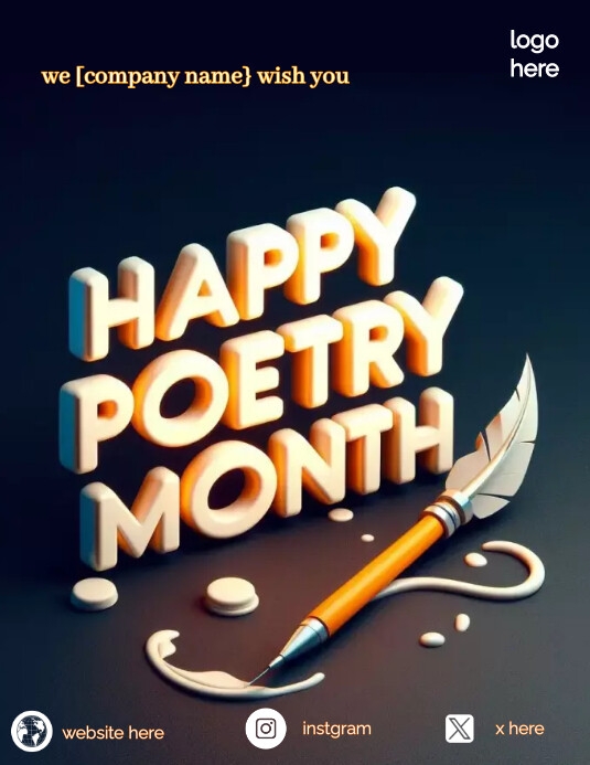 poetry Template | PosterMyWall