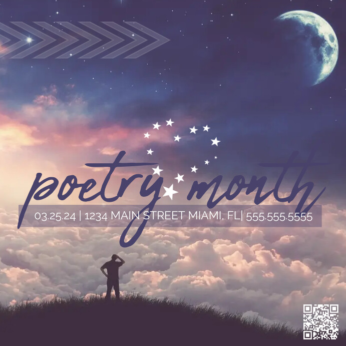 Poetry Month Ad Template | PosterMyWall