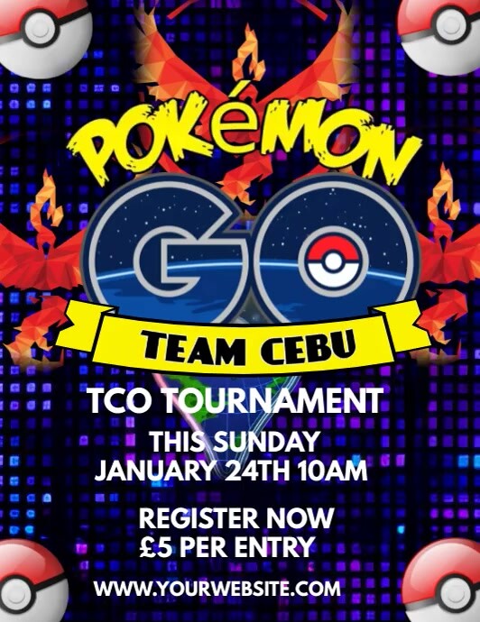 Pokémon Template | PosterMyWall