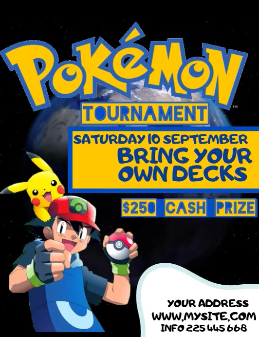 Plantilla de POKEMON (1) | PosterMyWall