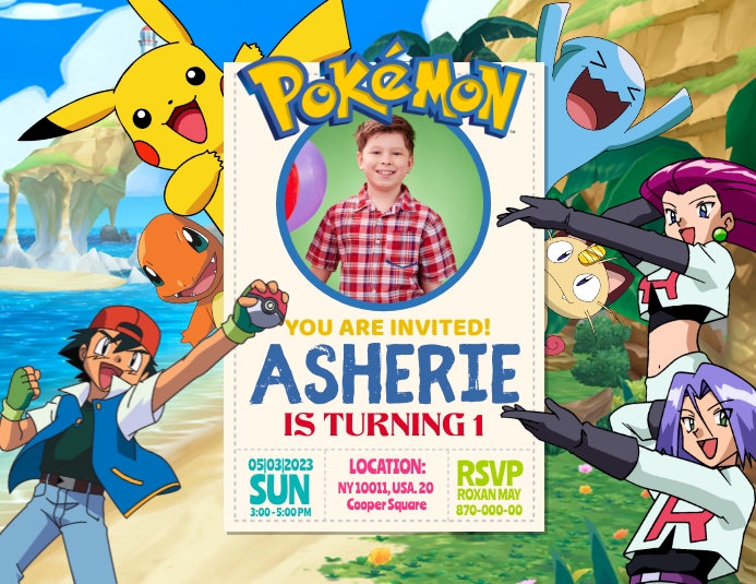 Pokemon Template | PosterMyWall