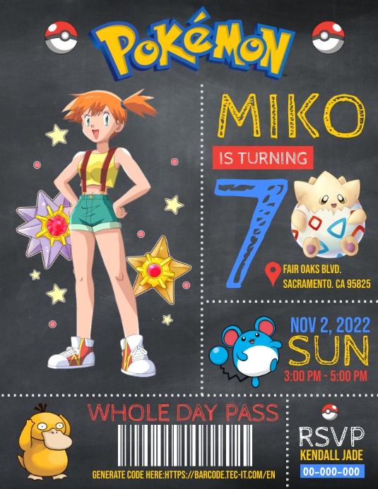 Pokemon Template | PosterMyWall