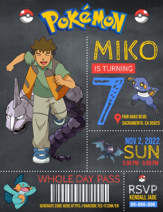 Pokemon Template | PosterMyWall