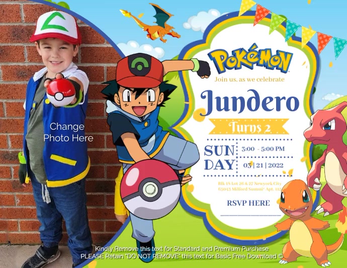 Pokemon Template | PosterMyWall