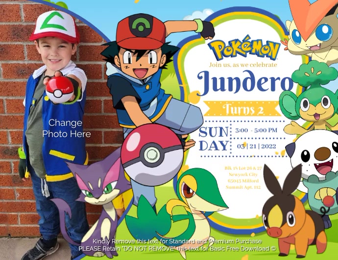 Pokemon Template | PosterMyWall