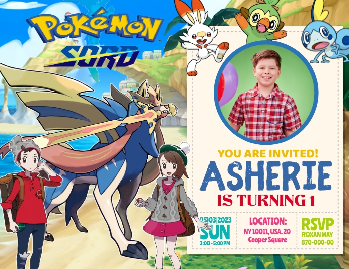 Pokemon Template | PosterMyWall