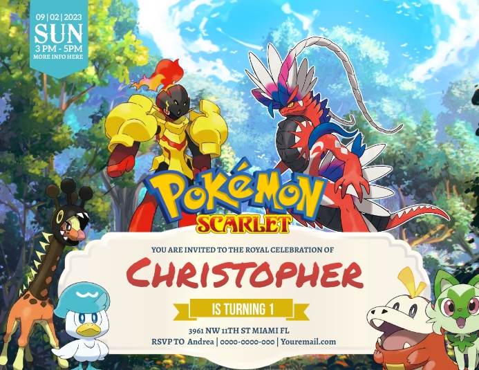 Pokemon Template | PosterMyWall