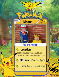 Pokemon Template | PosterMyWall