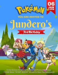 Pokemon Template | PosterMyWall