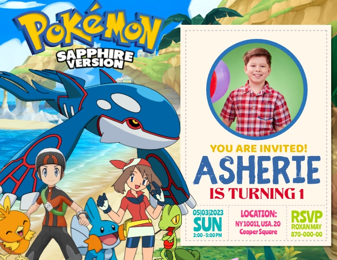 Plantilla de Pokemon | PosterMyWall