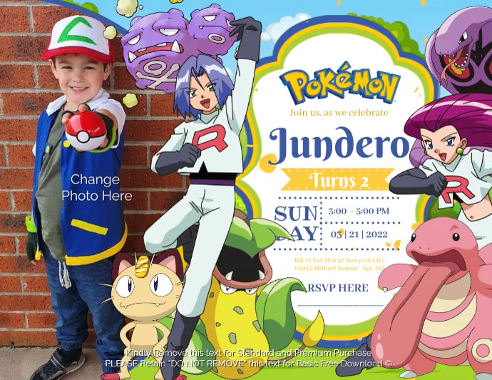 Pokemon Template | PosterMyWall