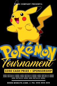 Pokemon Tournament Poster Template | PosterMyWall