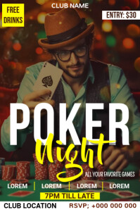 Poker Template | PosterMyWall