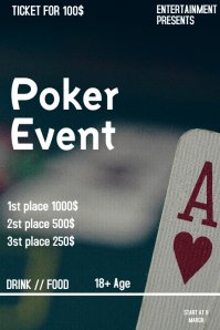 Poker event flyer template | PosterMyWall