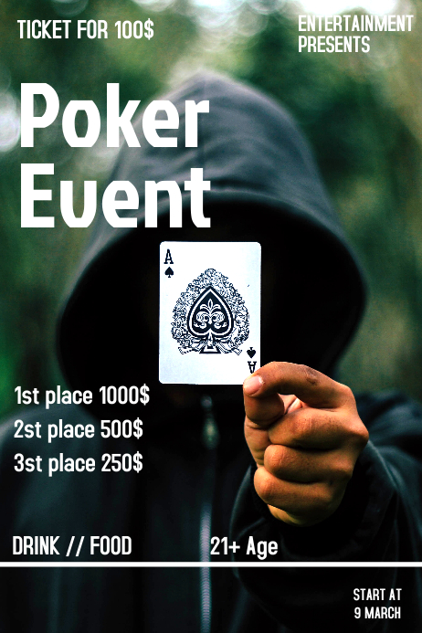 Poker event Template | PosterMyWall