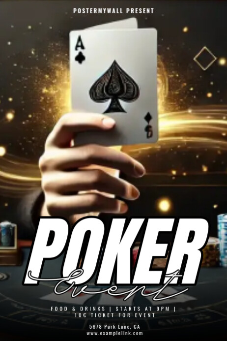 Plantilla de Poker Event Poster | PosterMyWall