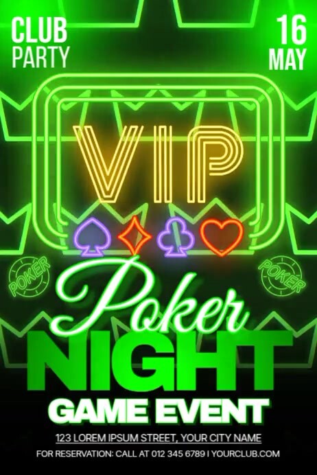 Poker Game Night Template | PosterMyWall
