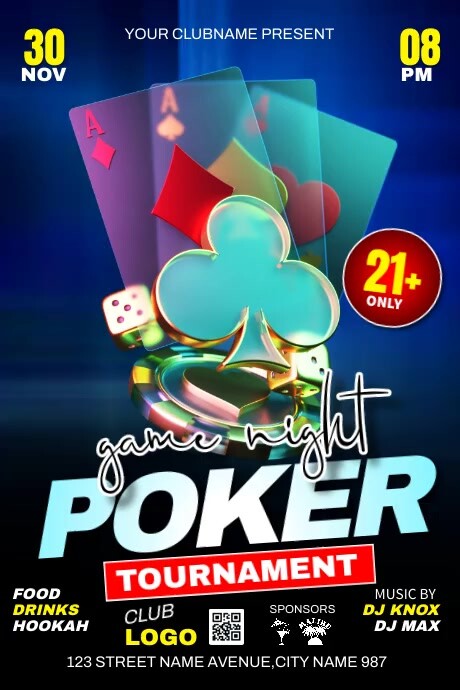 Poker Game Night Template | PosterMyWall