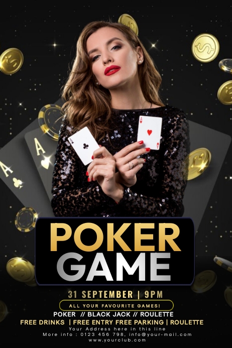 Poker Game Tournament Template | PosterMyWall