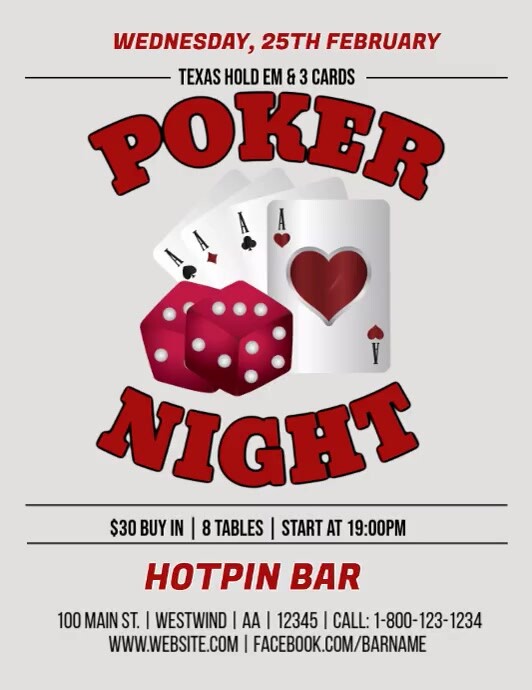 Poker Night Template | PosterMyWall