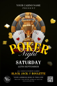 Poker Tournament Flyer or Poster Template | PosterMyWall