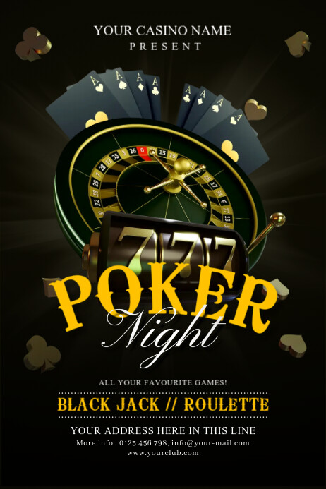 Copy of Poker Night Flyer or Poster Template | PosterMyWall