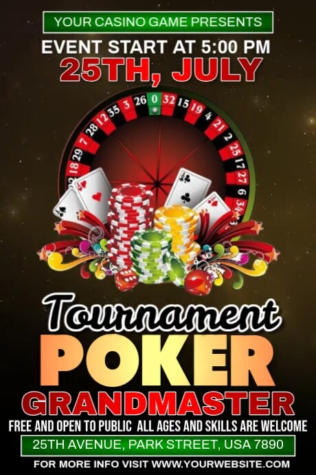 Poker Tournament Ads Template | PosterMyWall