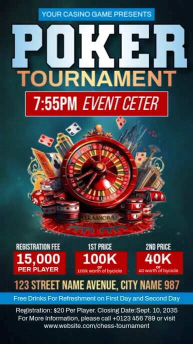 Poker Tournament Template | PosterMyWall