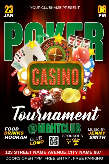Poker Tournament Template | PosterMyWall