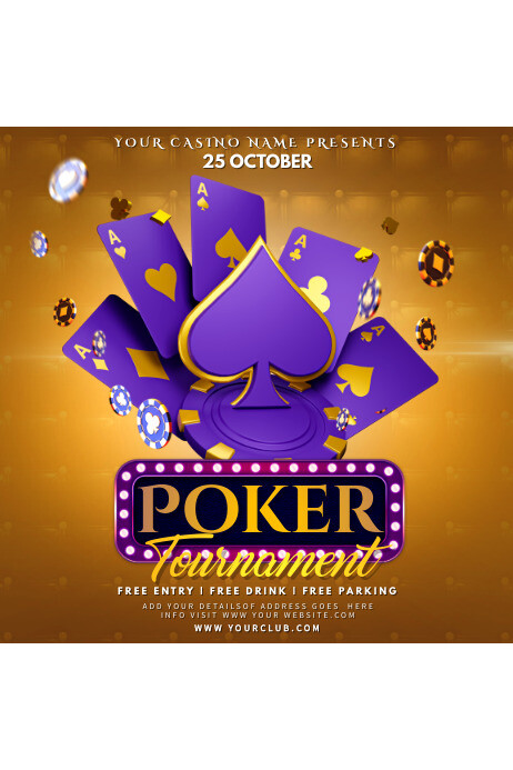 poker tournament flyer Template | PosterMyWall