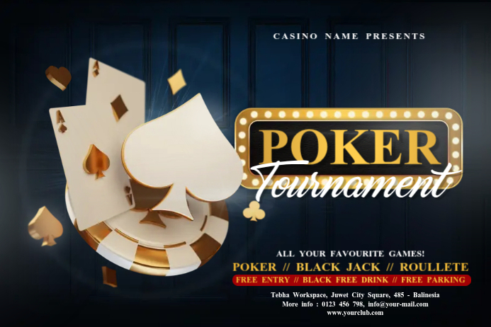 Poker Tournament Flyer Template | PosterMyWall