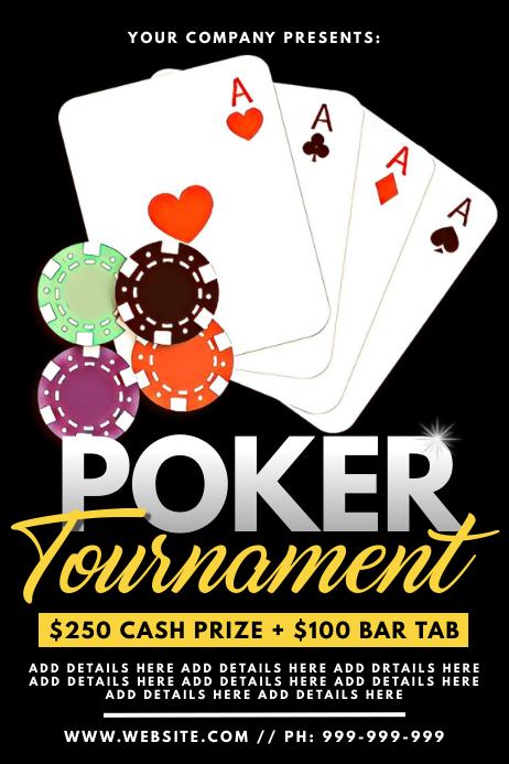 Copy of Poker Tournament Poster | PosterMyWall