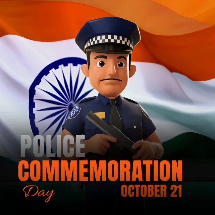 Plantilla de Police Commemoration Day Instagram Post | PosterMyWall