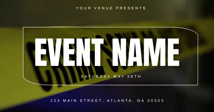 Police lights event flyer design facebook (1) Template | PosterMyWall