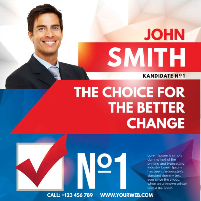 POLITICAL CAMPAIGN (1) Template | PosterMyWall