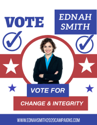 POLITICAL CAMPAIGN FLYER Template | PosterMyWall