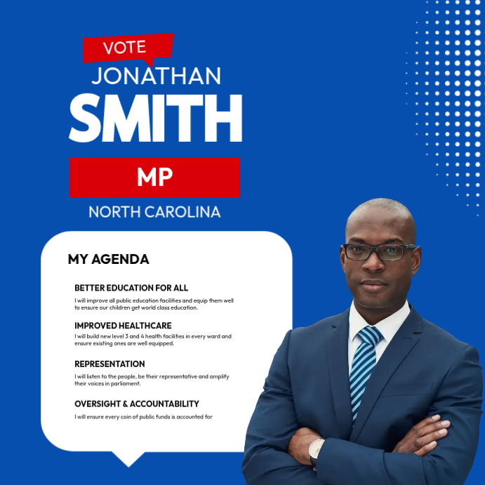 Political Campaign poster Template | PosterMyWall