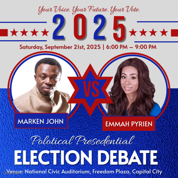 Political Debate Flyer Template | PosterMyWall