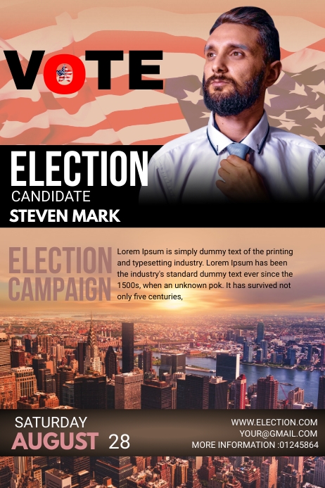 Political Election Flyer Template | PosterMyWall