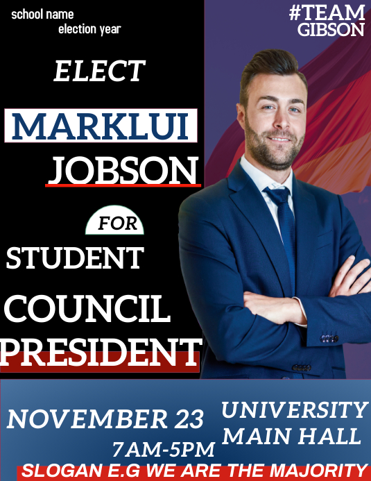POLITICAL POSTER Template | PosterMyWall