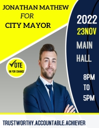 POLITICAL POSTER Template | PosterMyWall