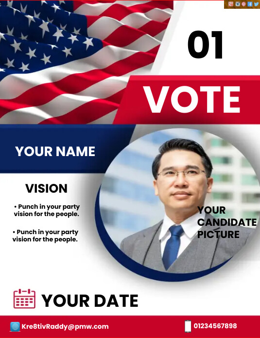 Political Vote Template | PosterMyWall