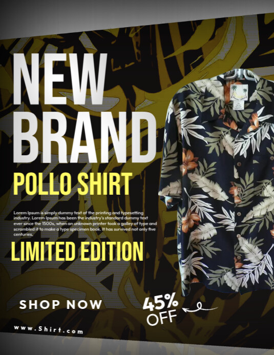 Plantilla de Pollo Shirt Poster | PosterMyWall