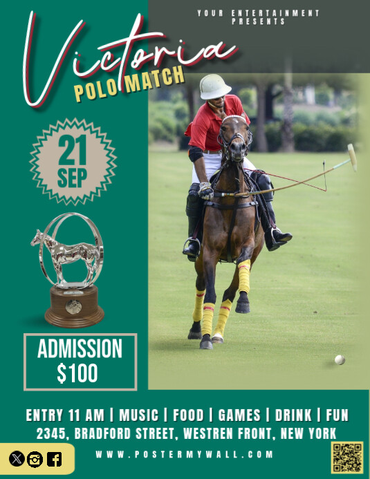 Polo Match Template | PosterMyWall